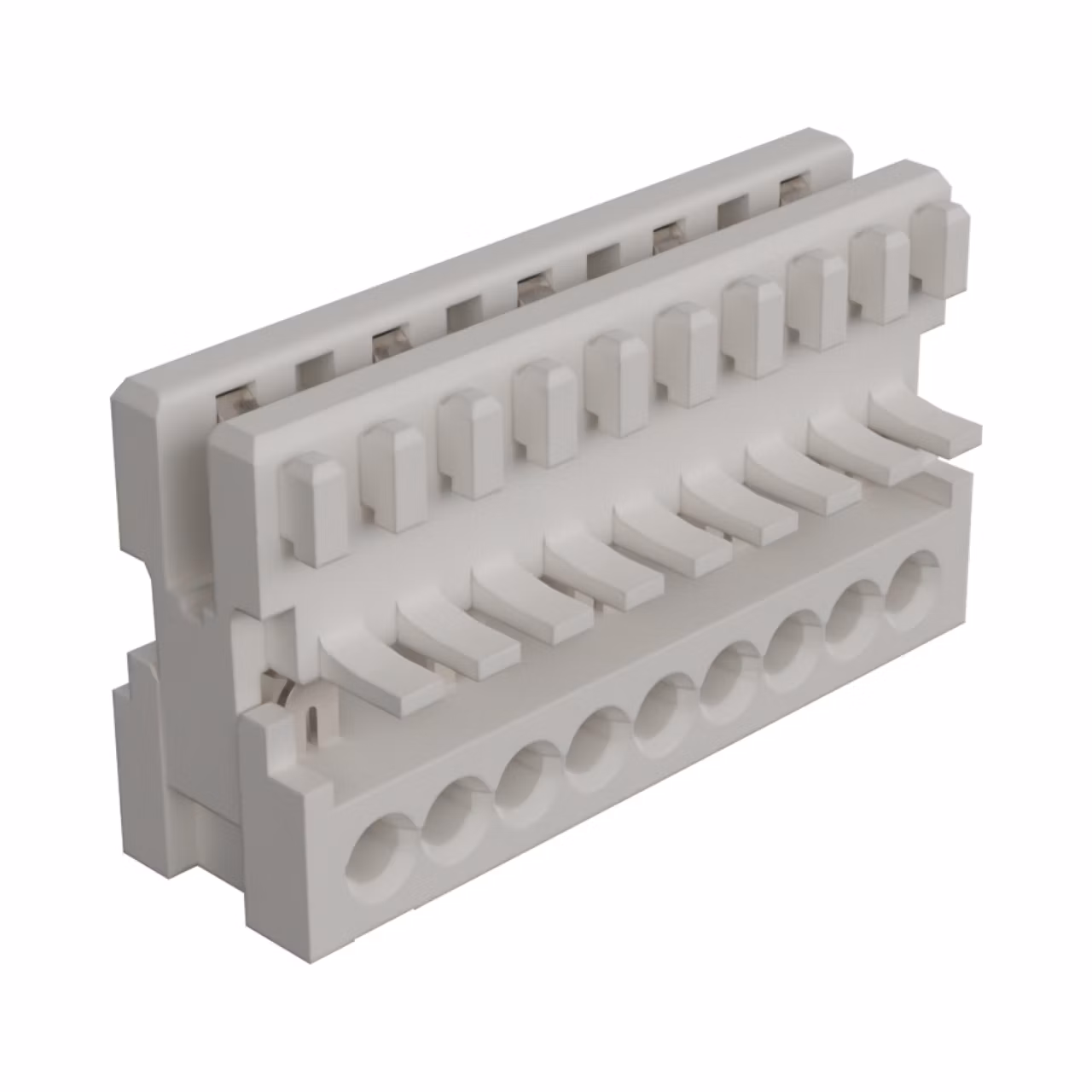 Appli-Mate RAST 2.5 IDT Connector, 5.00mm Pitch, Direct/Indirect, Female, Beaded Terminal, 5 Circuits, All Position Keys, Open Endwalls, Zeus Housing for sale