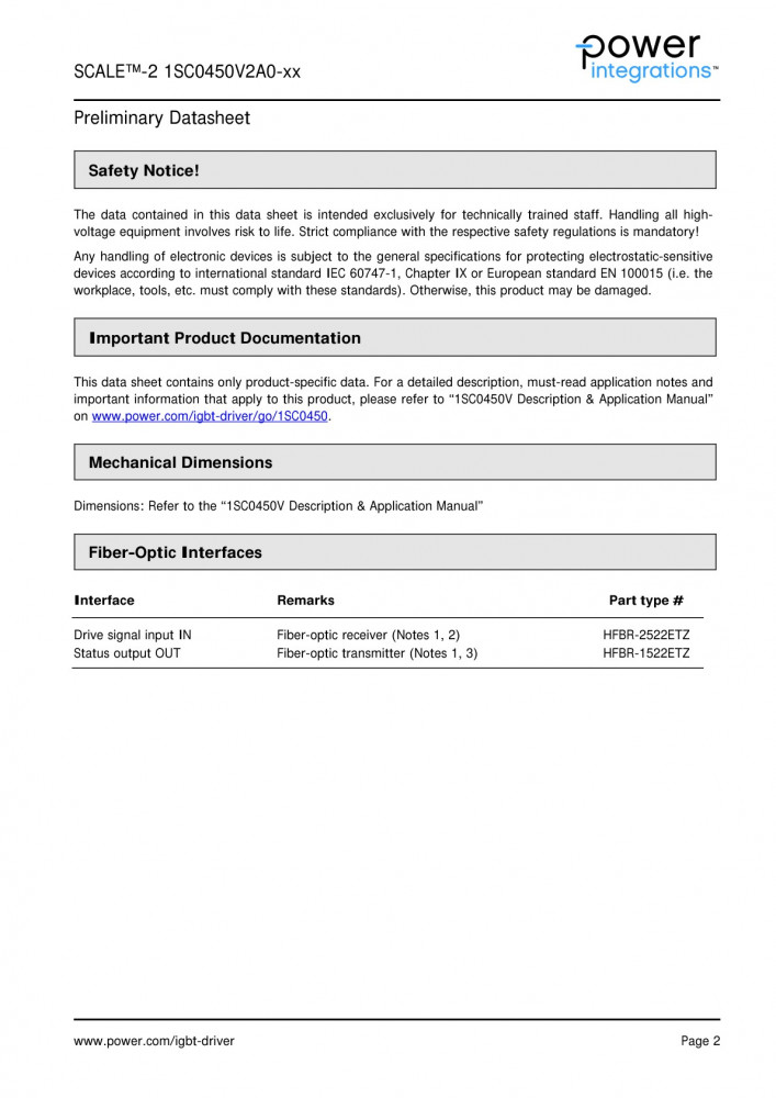 1SC0450V2A0-45 datasheet page 2