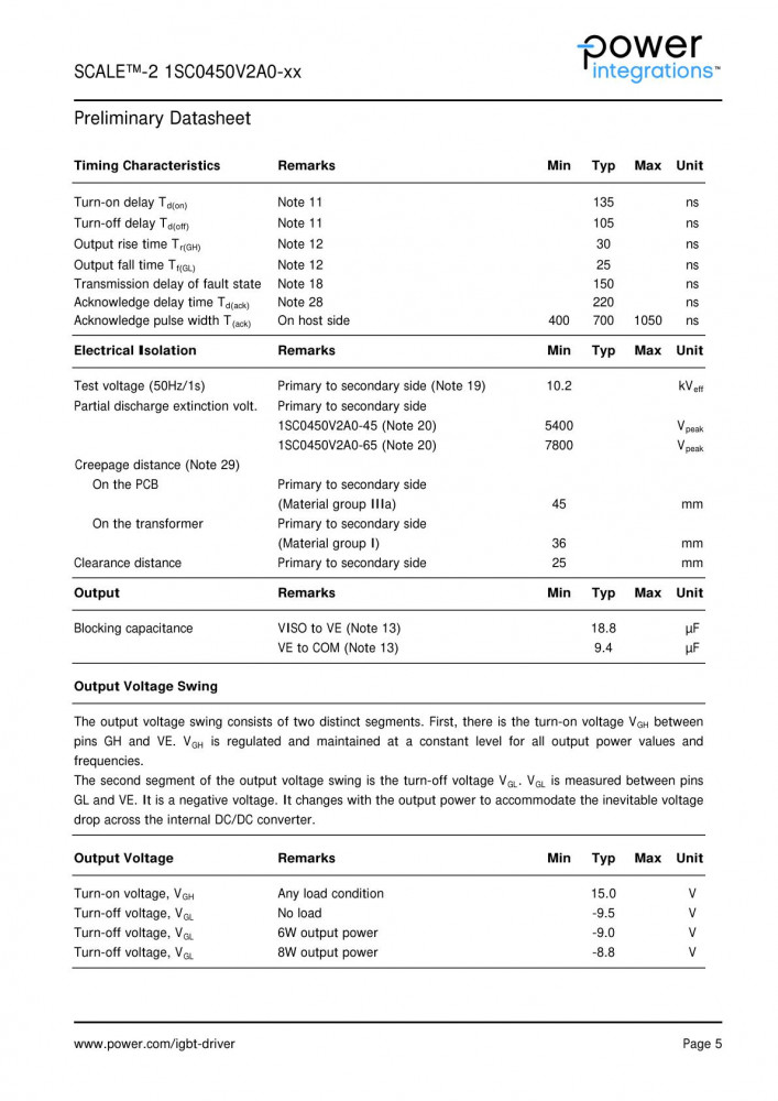 1SC0450V2A0-45 datasheet page 5