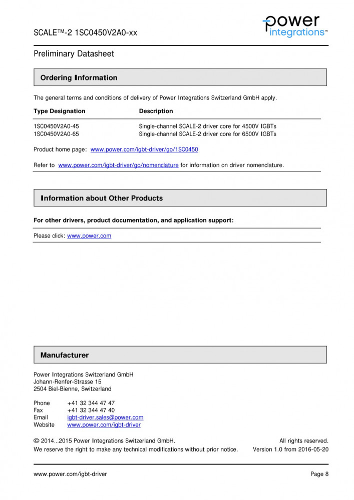 1SC0450V2A0-45 datasheet page 8