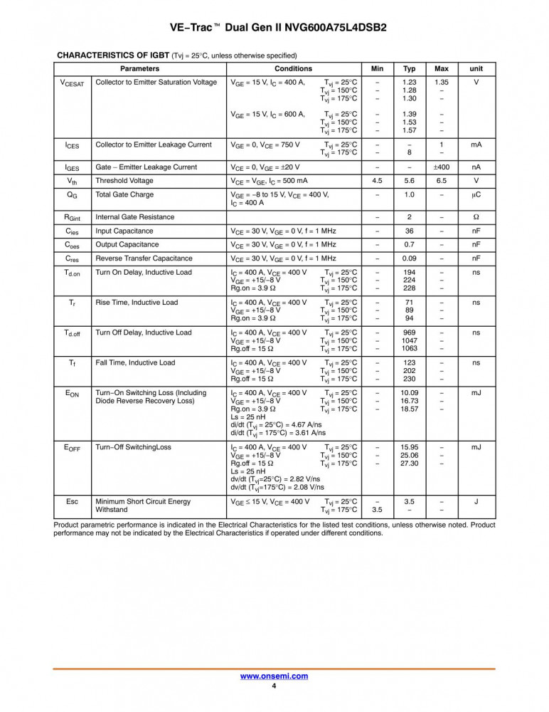 NVG600A75L4DSB2 datasheet page 4