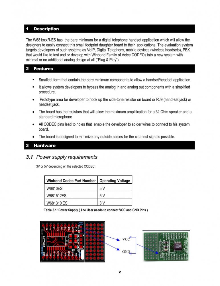 W681512ES user guide page 2