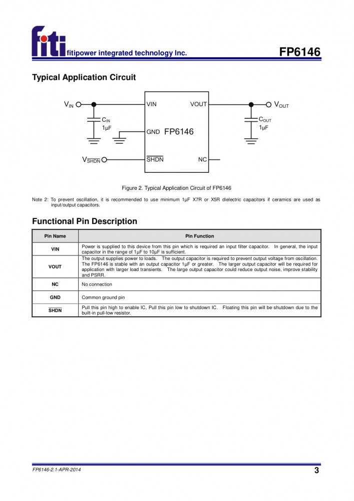 FP6146 datasheet page 3