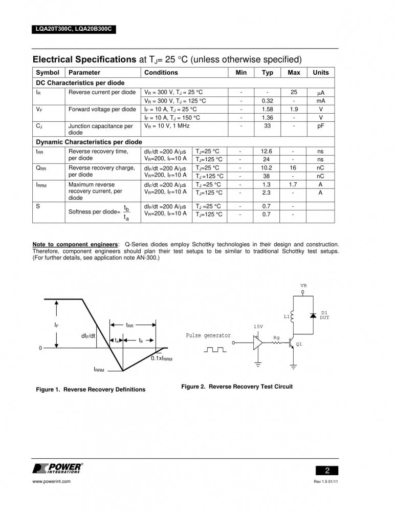 LQA20B300C datasheet page 2