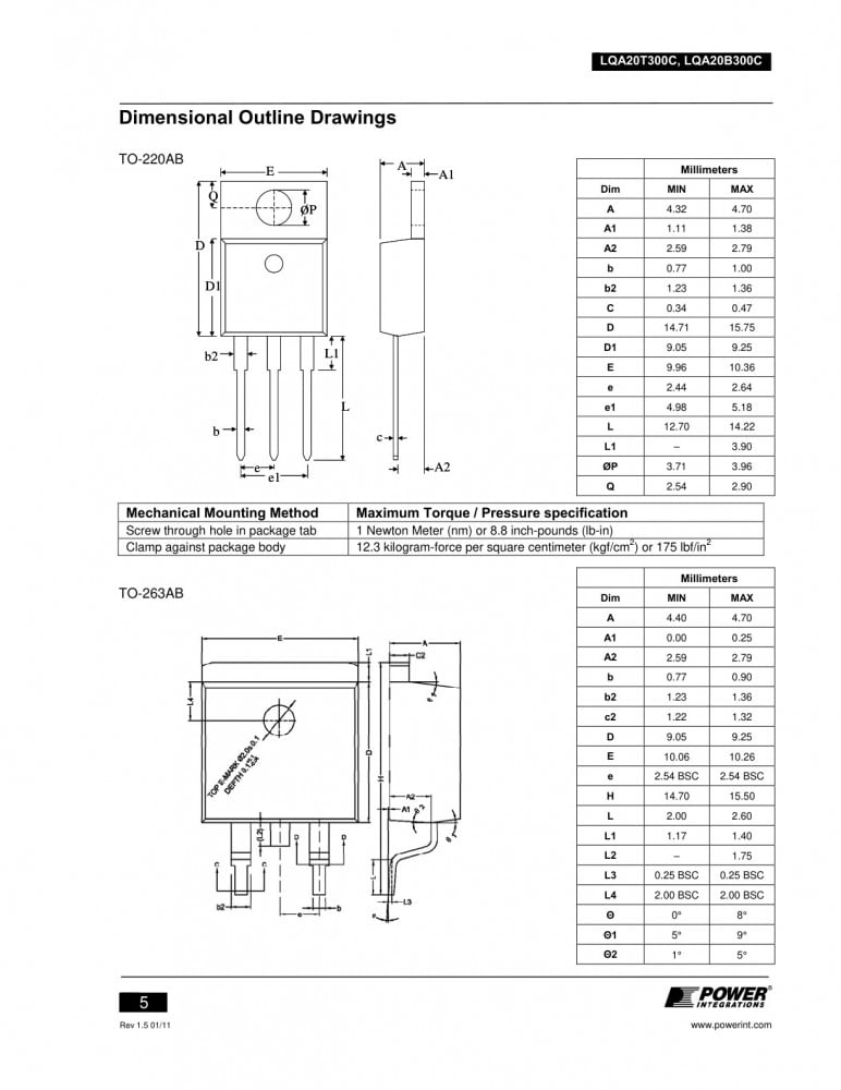 LQA20B300C datasheet page 5