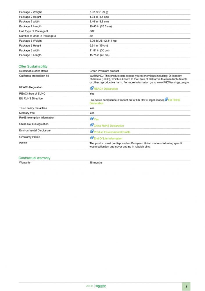XB5AP42 technical document page 3