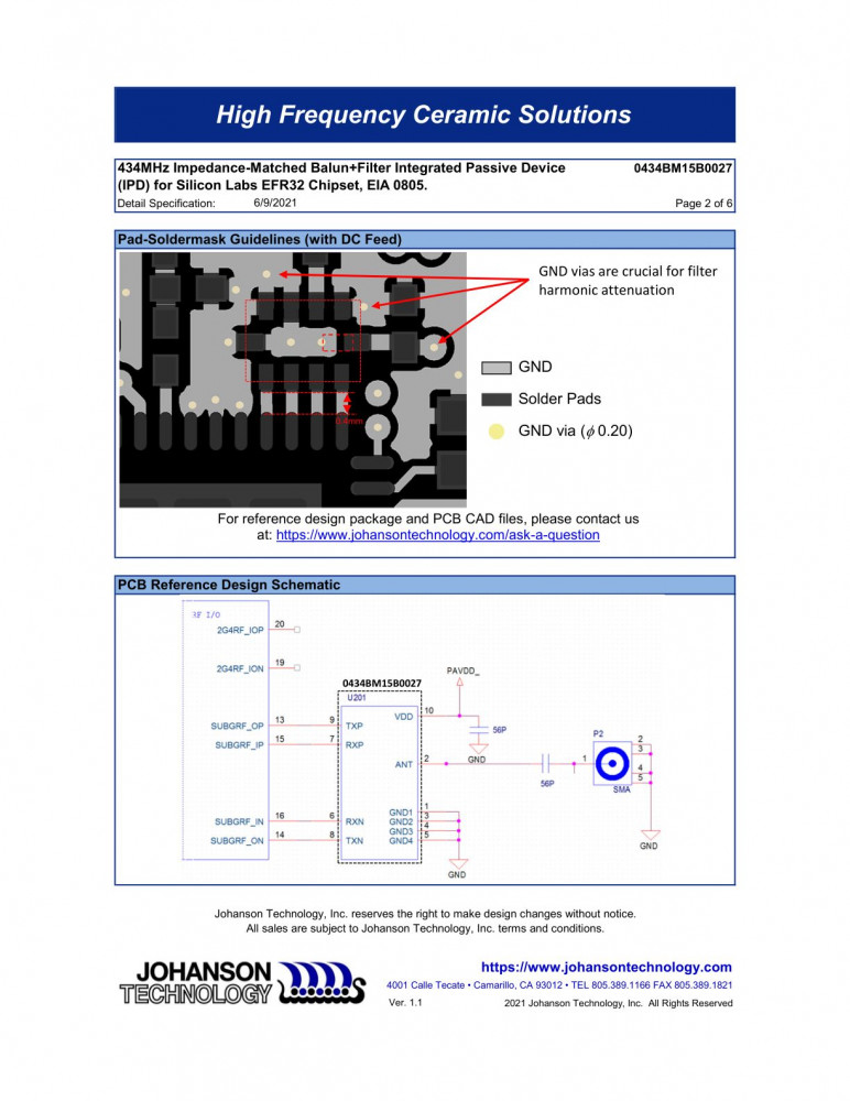 0434BM15B0027E datasheet page 2