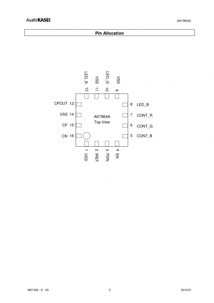 AK7864A datasheet page 5