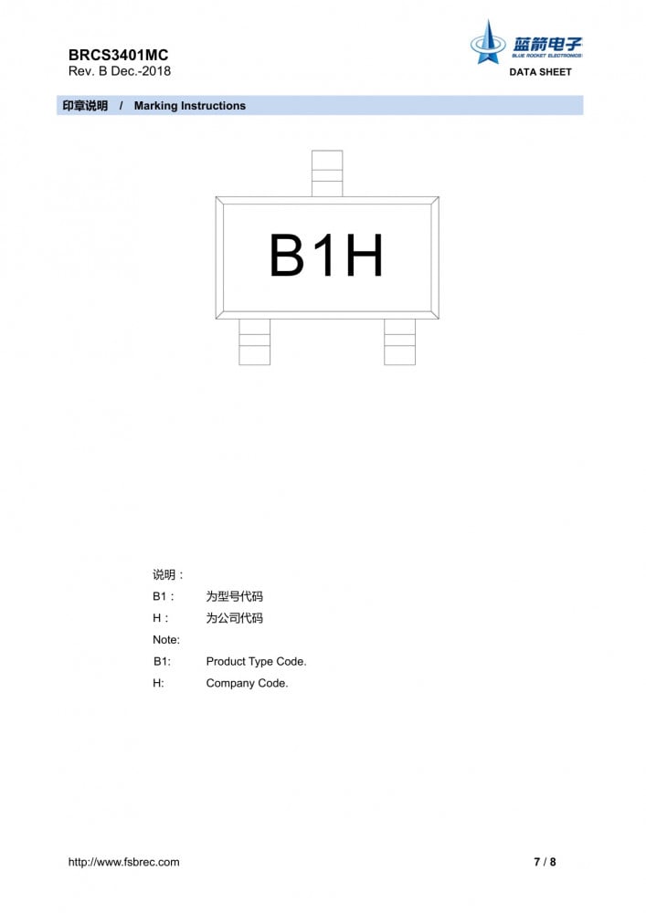 BRCS3401MC datasheet page 7