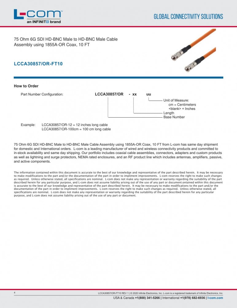 LCCA30857/OR-FT10 datasheet page 4