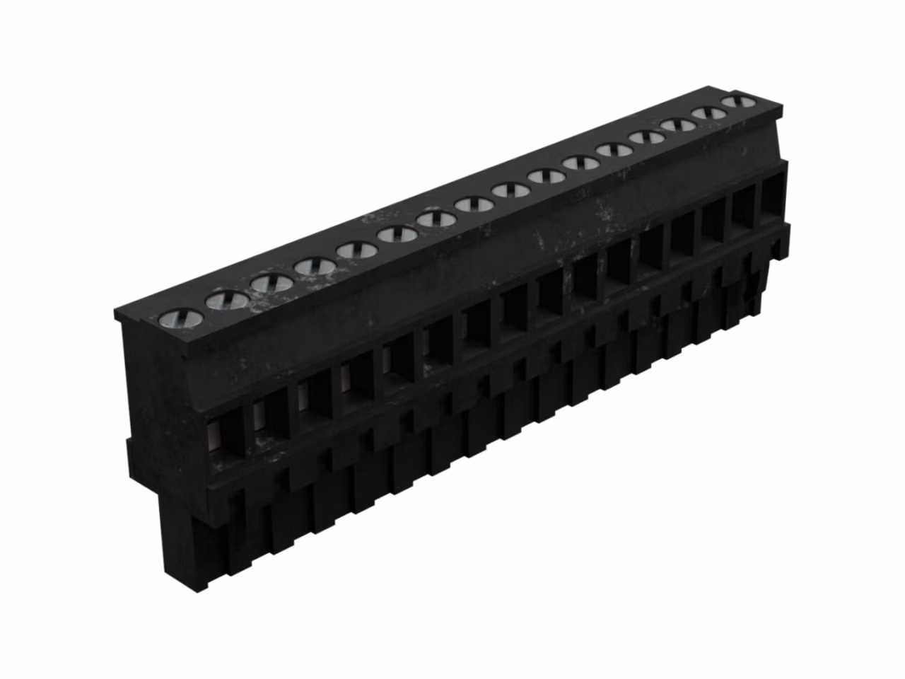 5.08mm Pitch Eurostyle Vertical Plug, with Reverse Imprinting, Front Wire Entry, Black, 16 Circuits for sale