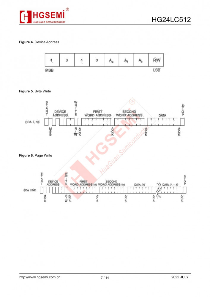 HG24LC512 datasheet page 7