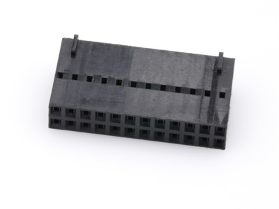 2.54mm Pitch SL Crimp Housing, Dual Row, Version B, Polarized, 36 Circuits, Black