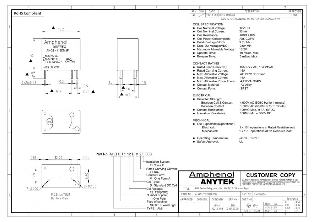 AHQSH115LM1F00G technical drawing preview
