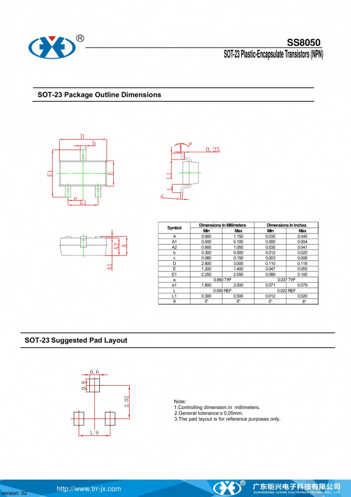 SS8050 Y1 datasheet page 3
