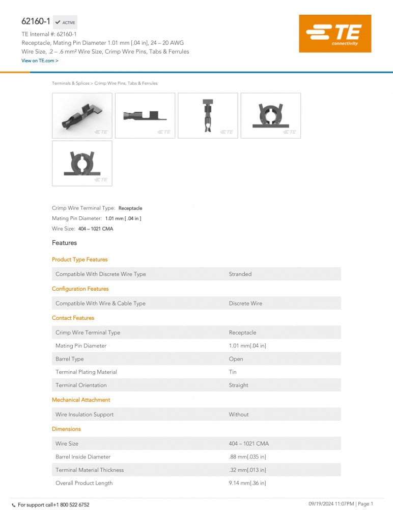 62160-1 technical document page 1