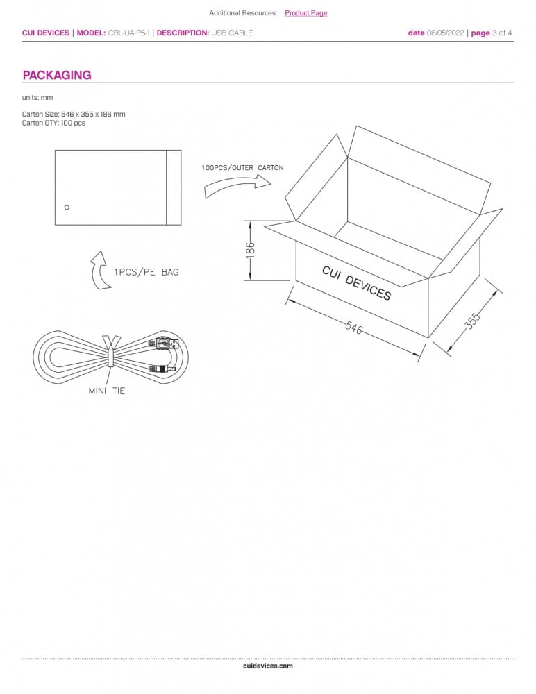CBL-UA-P5-1 datasheet page 3