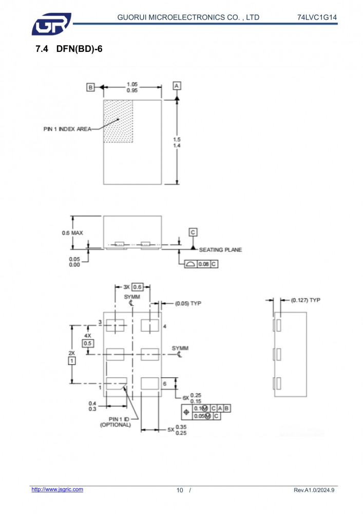74LVC1G14 datasheet page 10