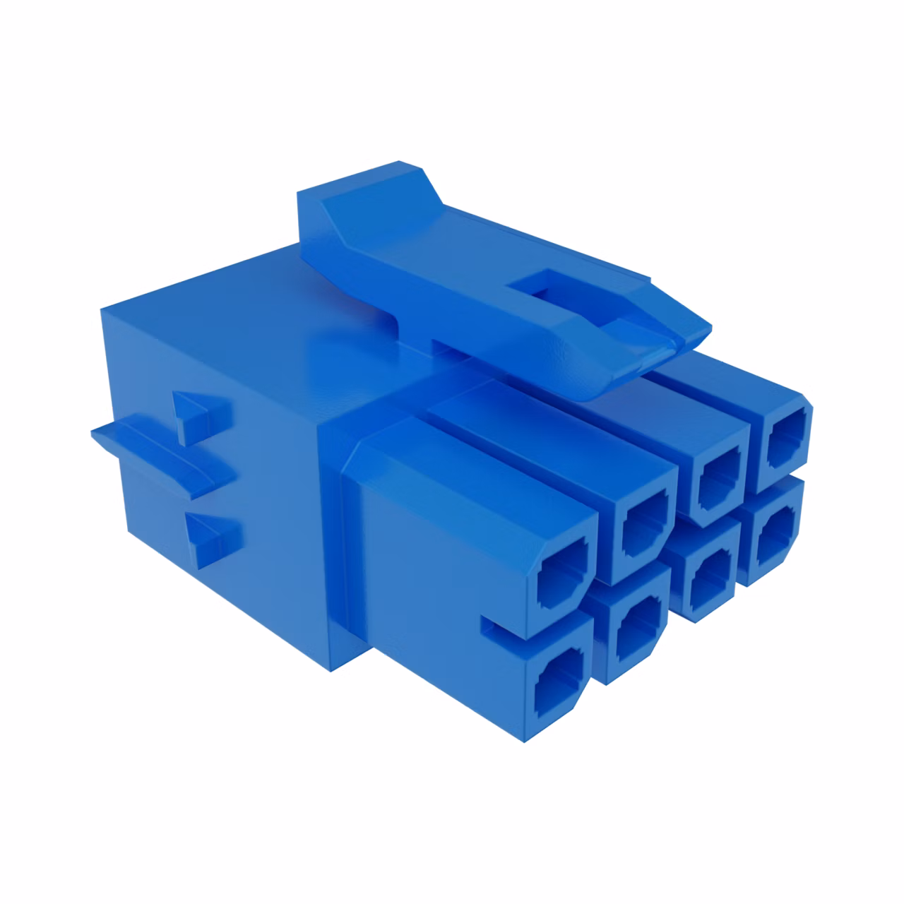 Micro-Fit+ Versa Color Receptacle Housing, Dual Row, 8 Circuits, UL 94V-0, Glow-Wire Capable, Blue for sale