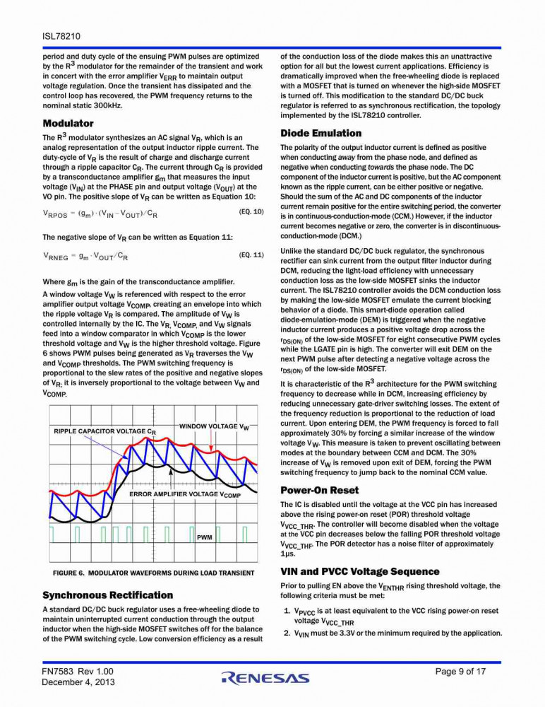 ISL78210ARUZ-T datasheet page 9