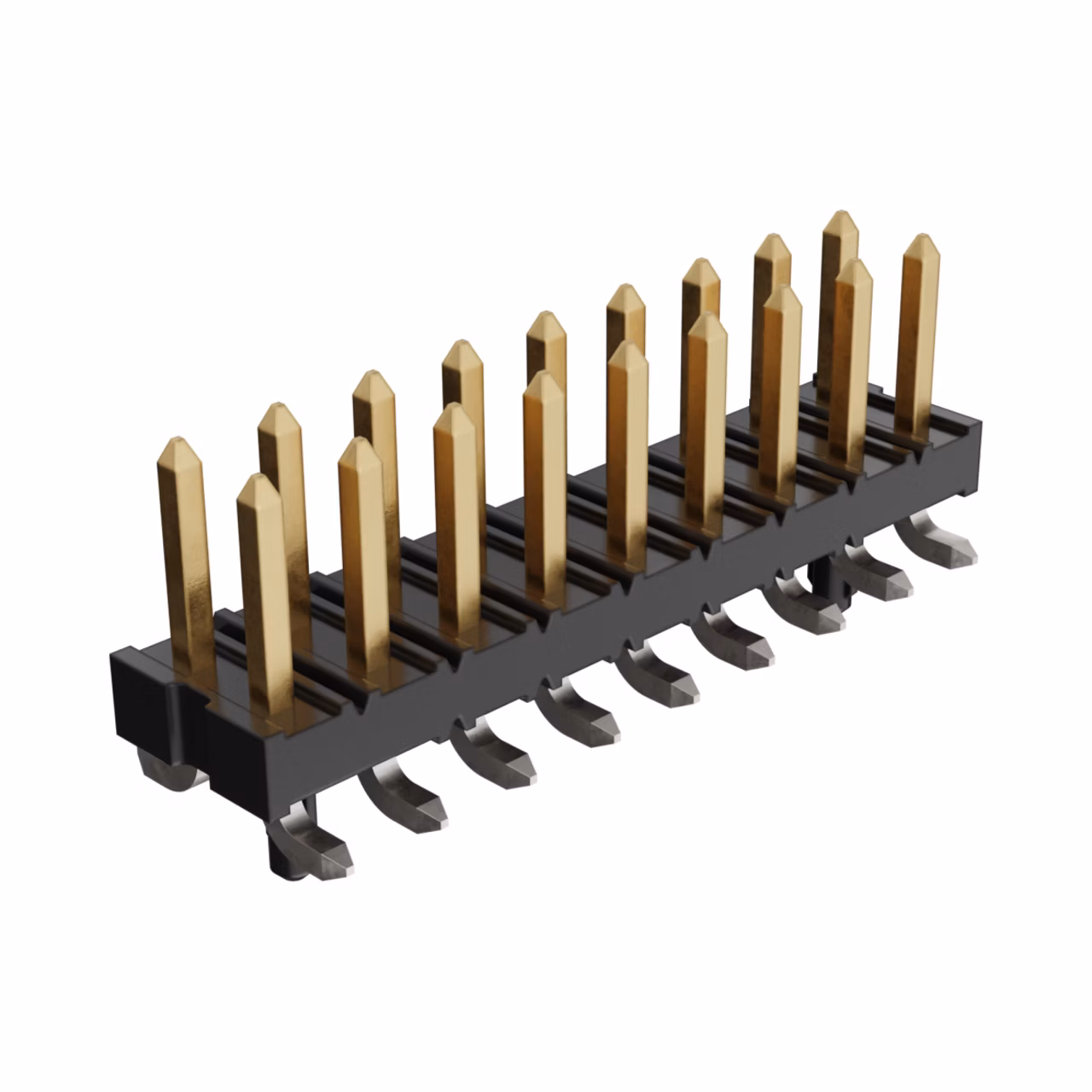 2.00mm Pitch Milli-Grid Header, Vertical, Surface Mount, Dual Row Dual Body, 50 Circuits, 0.75µm Gold (Au) Plating, 9.30mm Stacking Height, with Cap and Pegs, Tape and Reel, Lead-Free