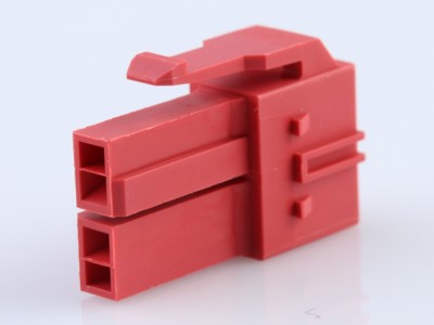 CP-6.5 Receptacle Housing, Glow-Wire Capable, 6.50mm Pitch, Dual Row, 2 Circuits, Blue