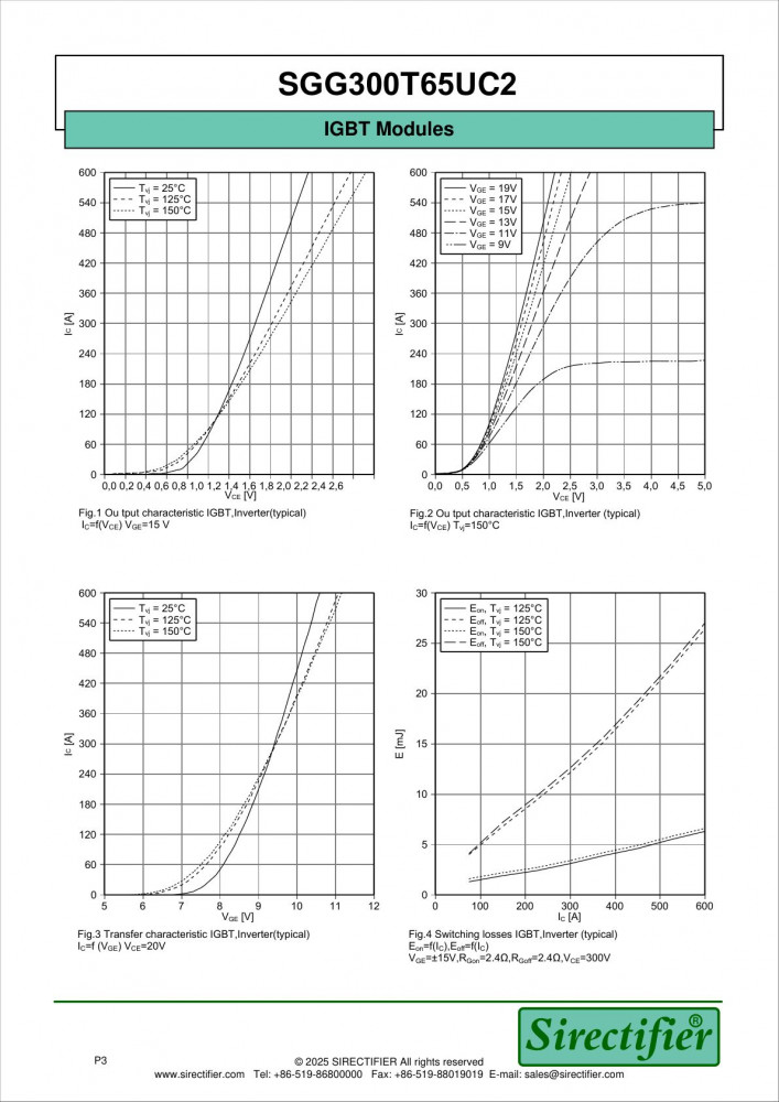 SGG300T65UC2 technical document, page 3