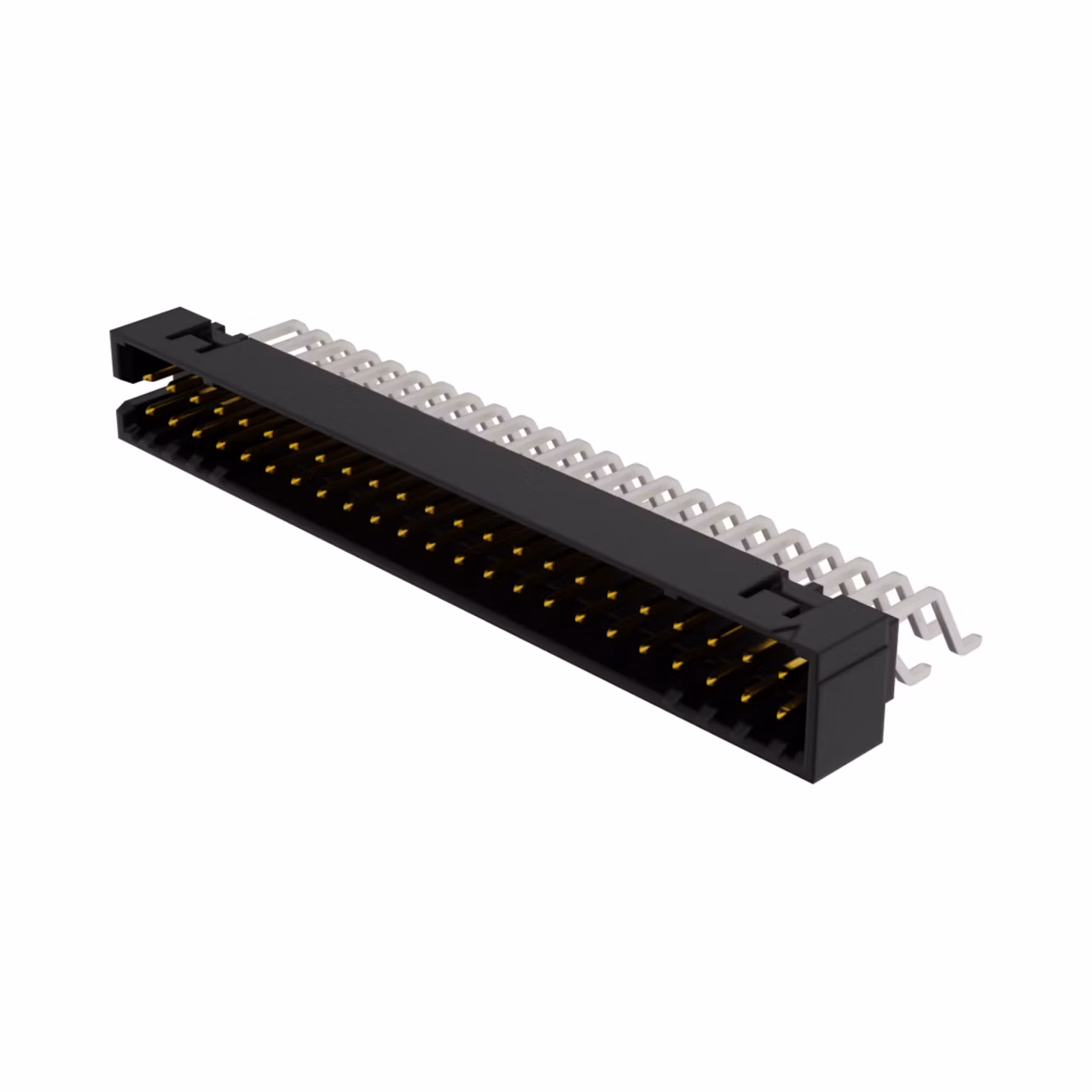 2.00mm Pitch, Milli-Grid PCB Header, Dual Row, Right-Angle, Surface Mount, 0.05µm Gold (Au) Plating, 46 Circuits, Glow-Wire Capable, Tape and Reel for sale