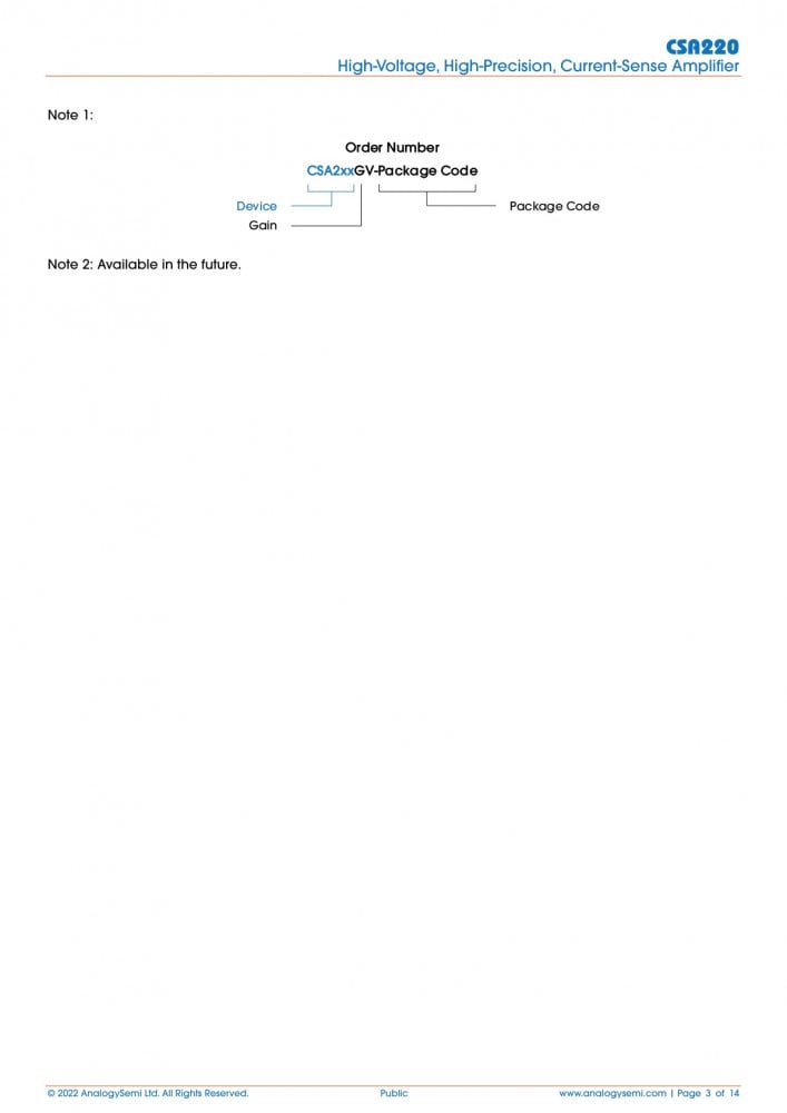 CSA221MATSSOP8 datasheet page 3