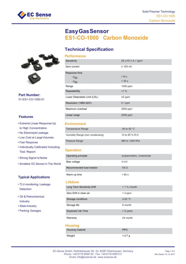 ES1-CO-1000-01 datasheet page 1