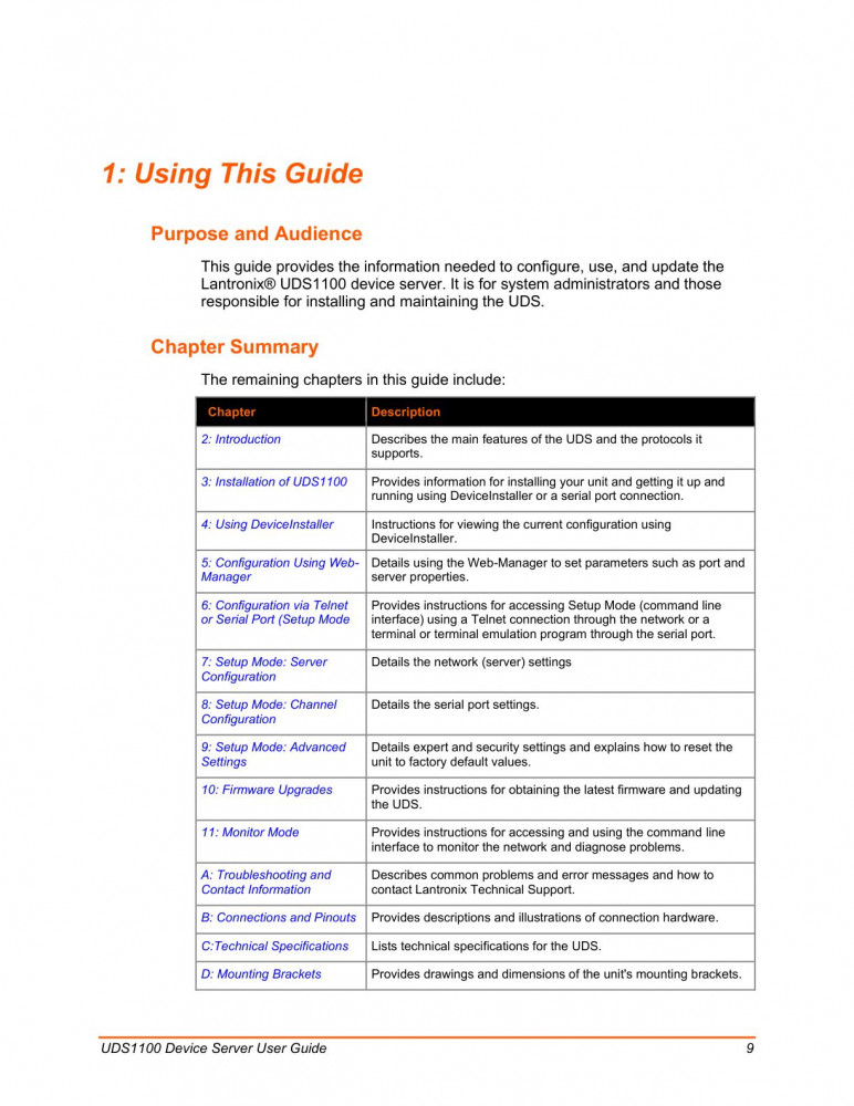 UDS1100 guide page image 9