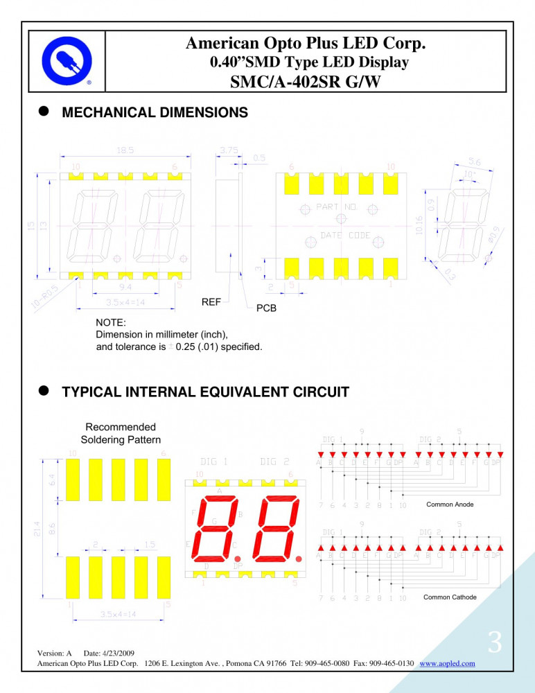 SMC402SR datasheet page 3