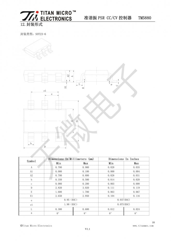 TM5880 datasheet page 10