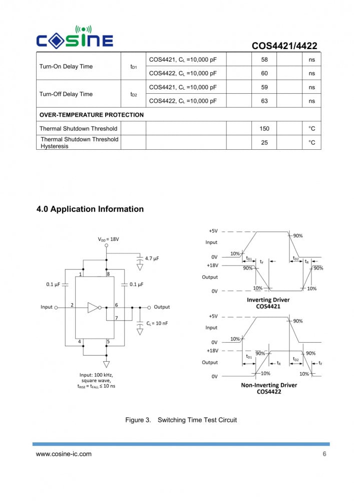 COS4421SR datasheet page 6
