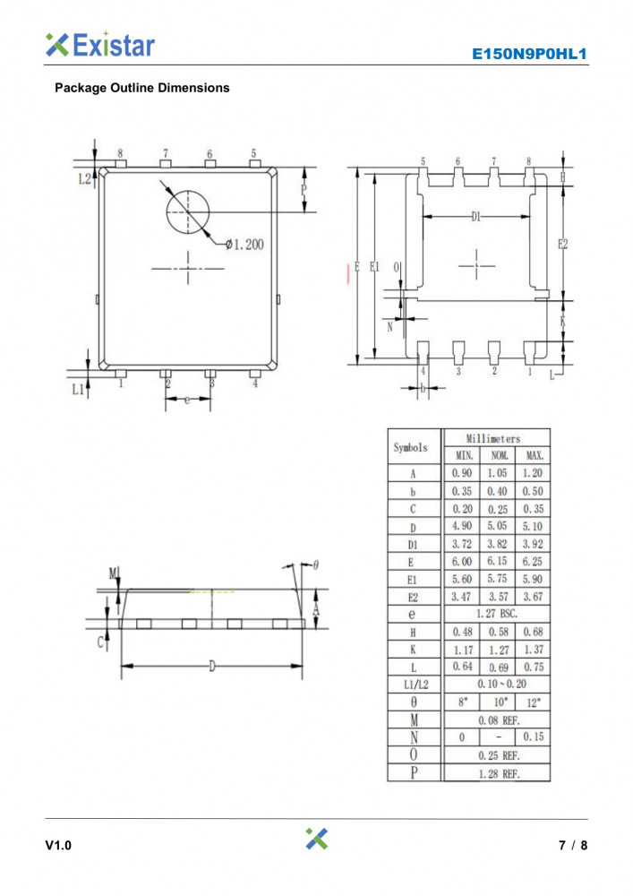 E150N9P0HL1 datasheet page 7