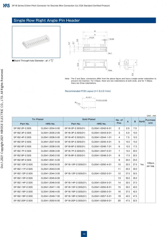 HRS DF1B catalog page 10