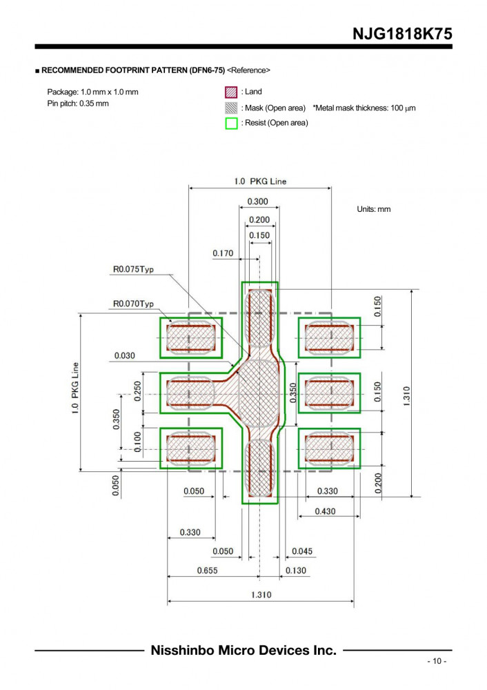 NJG1818K75 datasheet page 10