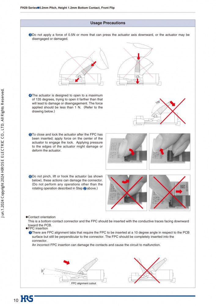 HRS FH29 datasheet page 10