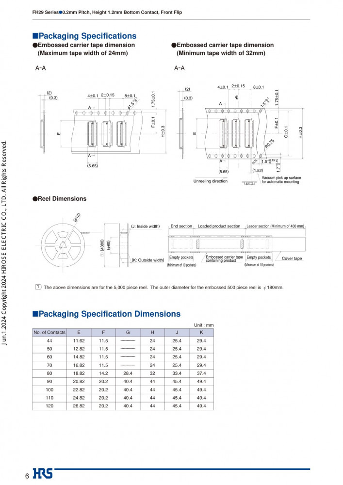 HRS FH29 datasheet page 6