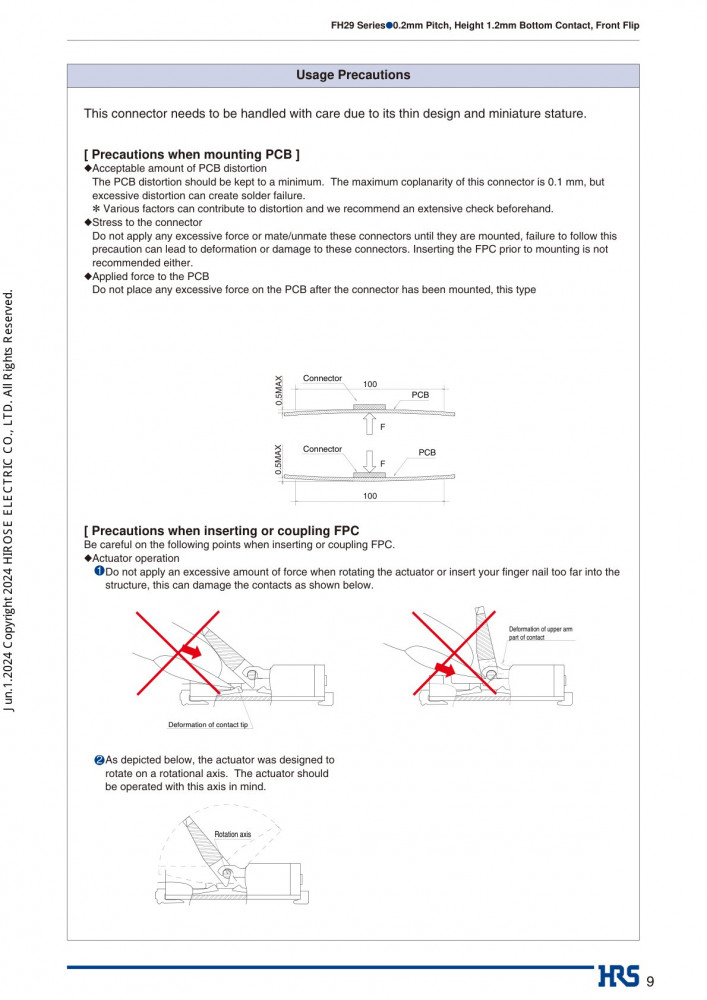 HRS FH29 datasheet page 9