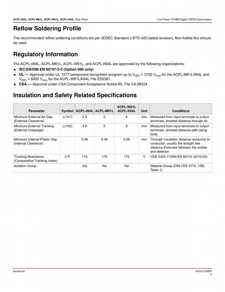 ACPL-K64L datasheet page 6
