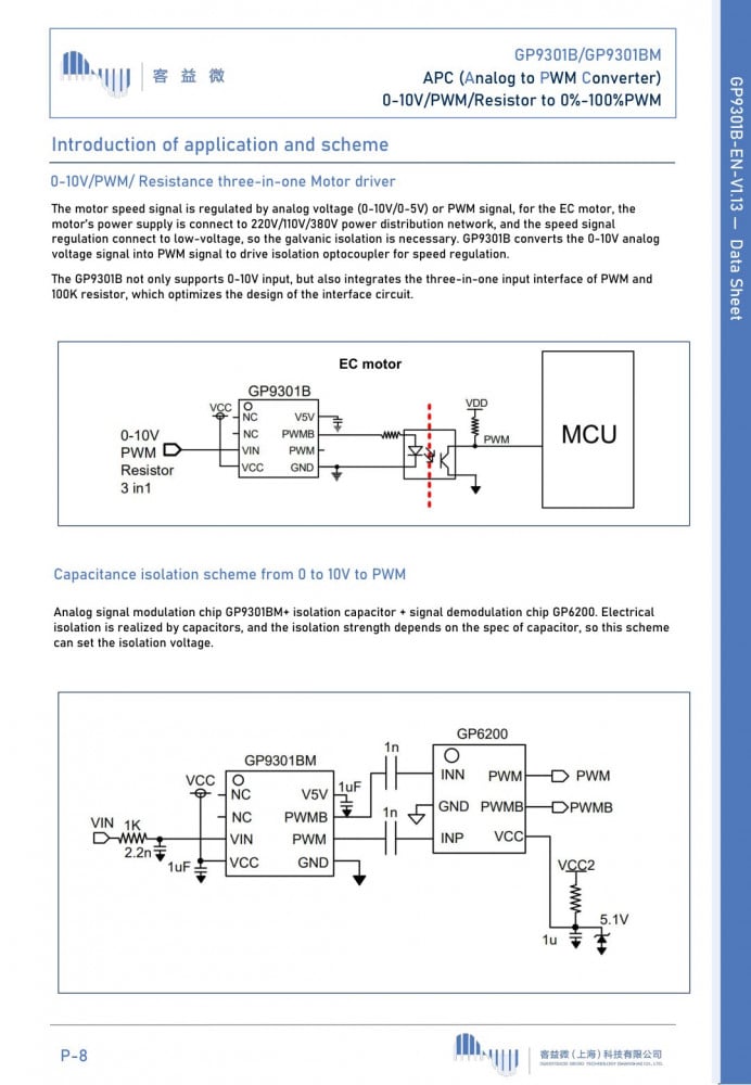 GP9301B datasheet page 8