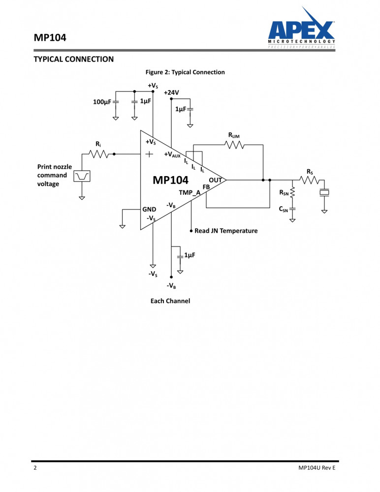 APEX MP104 datasheet page 2