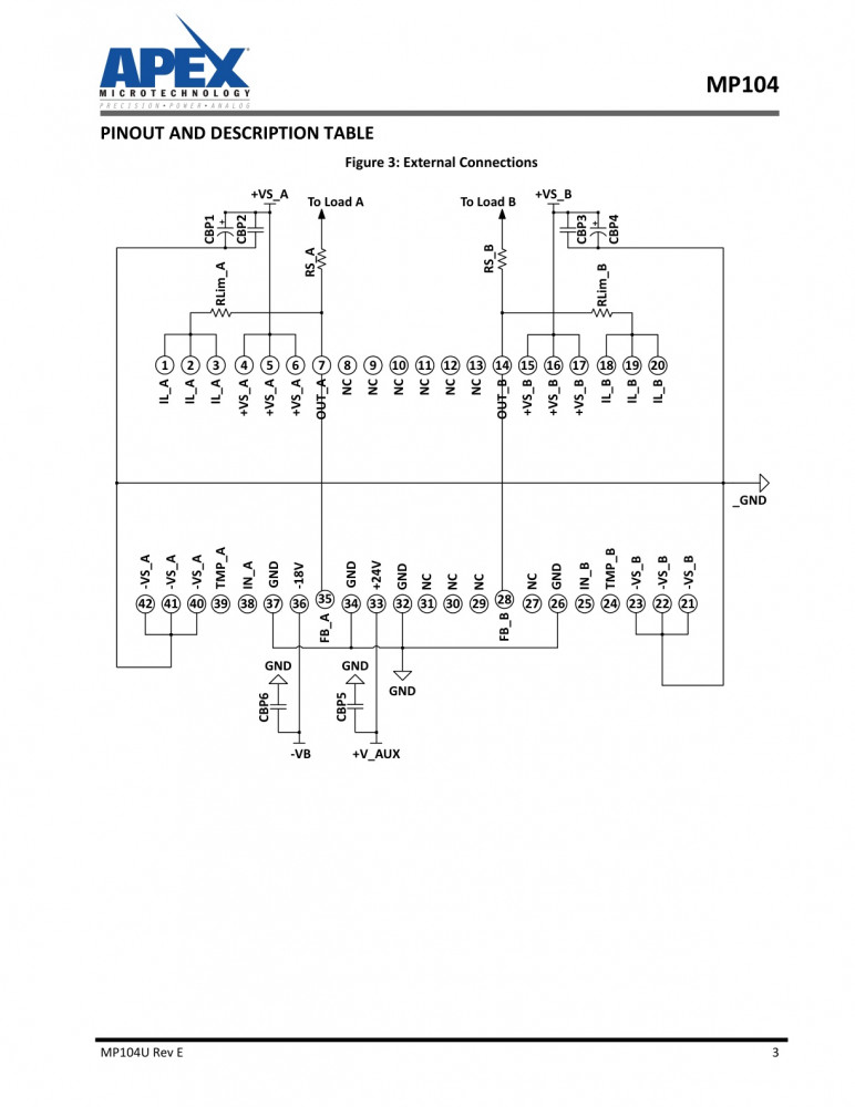 APEX MP104 datasheet page 3