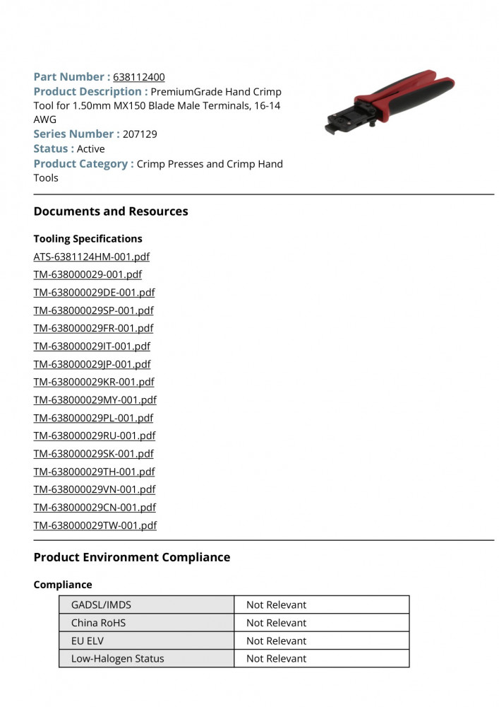 638112400 tooling document preview, page 1