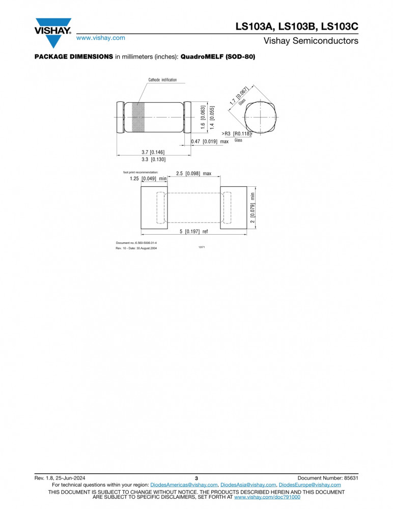 Vishay LS103 datasheet page 3