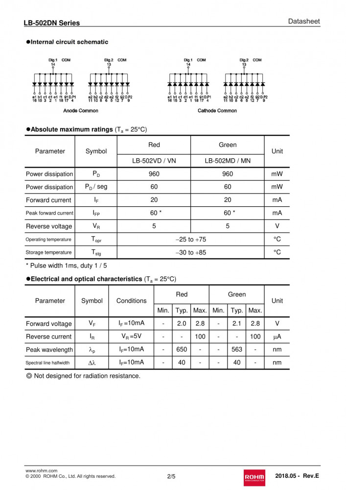 LB-502MD technical document page 2