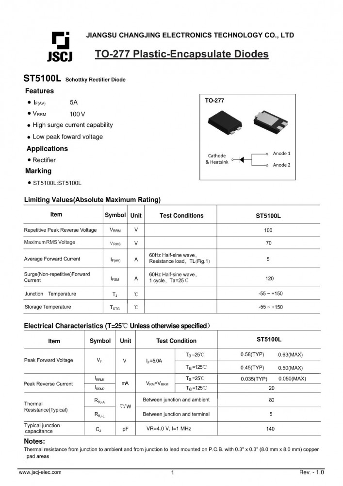 ST5100L datasheet page 1