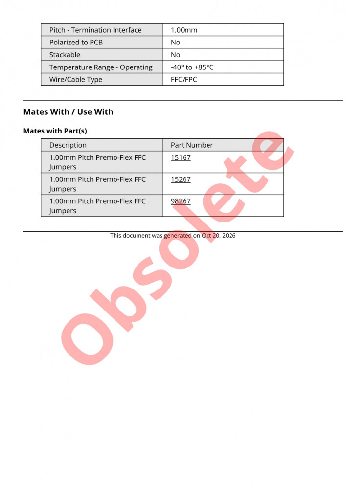 Product document page 3 for MOLEX 526101134