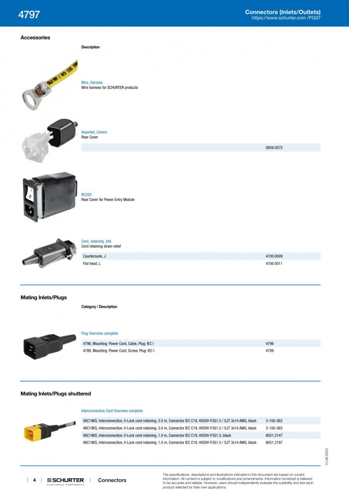 SCHURTER 4797.3110 technical document page 4